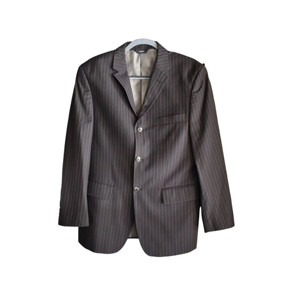 Angelo Rossi | Suits & Blazers | Angelo Rossi Brown Pinstripe Blazer 38 ...